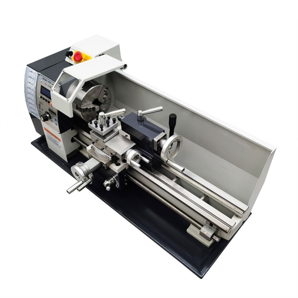 Metal Lathe 8"×16" Imperial/Metric Electronic Gearless Lathe 1100W 110V ...