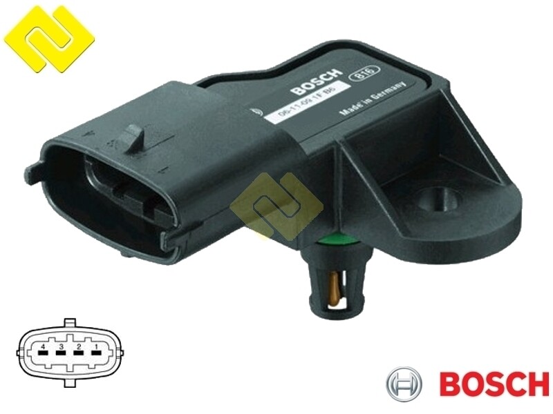 BOSCH 0261230283 INTAKE MANIFOLD PRESSURE SENSOR MAP 0261230042 ...