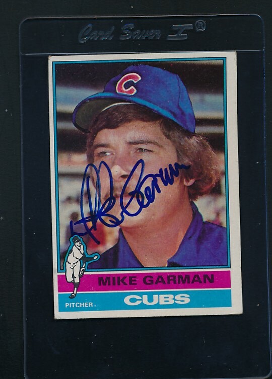 1976 Topps #34 Mike Garman Cubs Signed Auto *C7971 | eBay