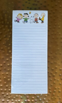 Peanuts Gang SNOOPY & Woodstock 100-Sheet Magnetic Notepad TO-DO Notes ...