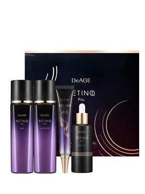Charmzone Deage Retinol Pro Hydration SKIN+Emulsion+Ampoule+ essence ...