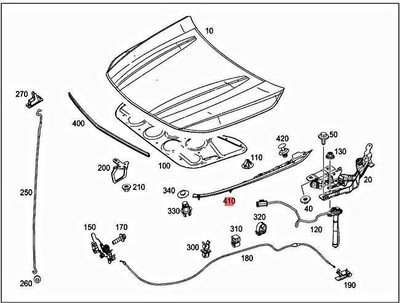 Genuine MERCEDES Cla C117 W117 X117 Coupe Wagon Engine Hood Seal ...