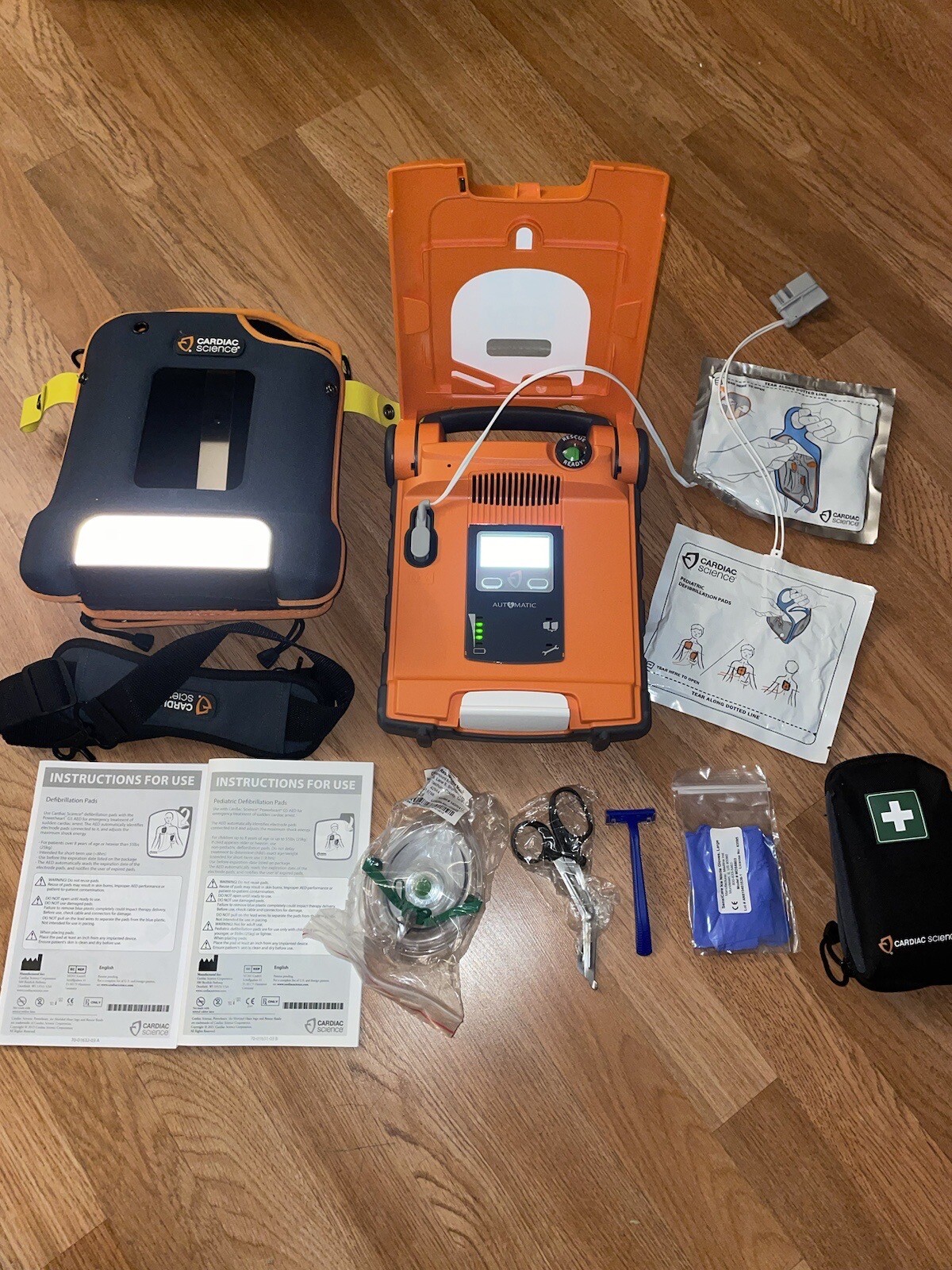 Cardiac Science Powerheart G5 AED Case & CPR Responder Kit Never used ...