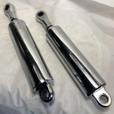Chrome Narrow Body Adjustable Lowering Shocks Harley Evolution Softail ...
