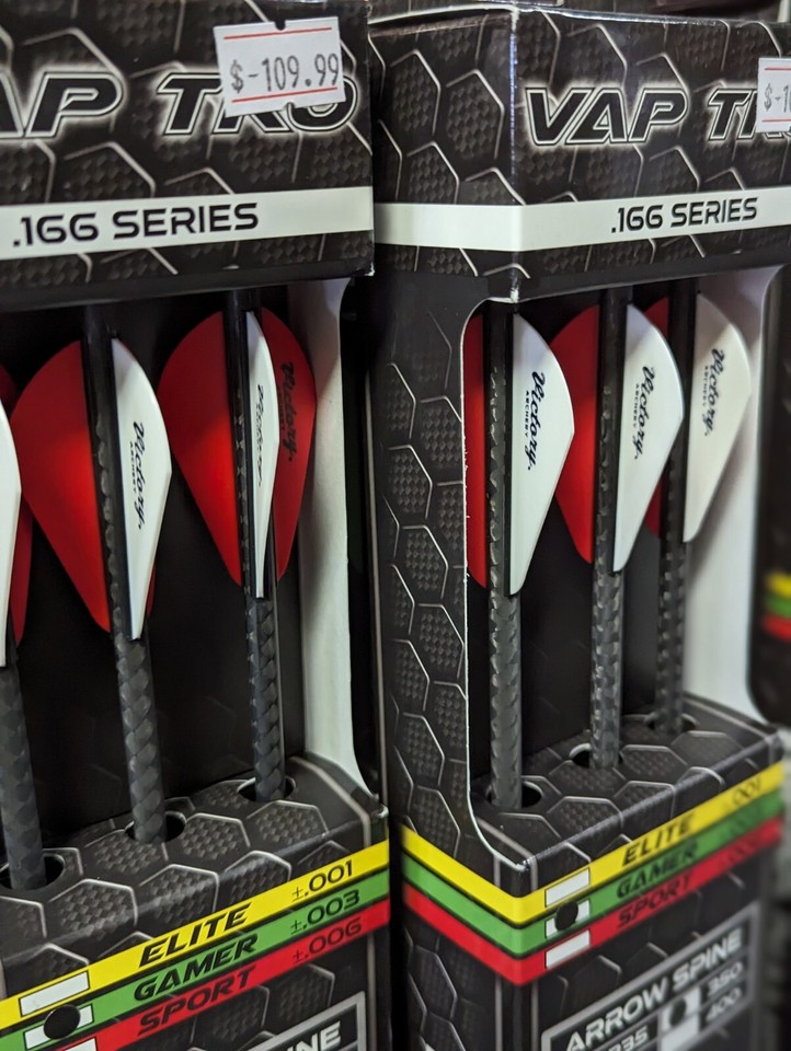 VICTORY VAP SS .003 GAMER 300 SPINE FLETCHED 6 PACK | eBay