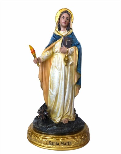 12" Inch Santa Marta Statue Imagen Estatua St Martha Catholic Religious ...