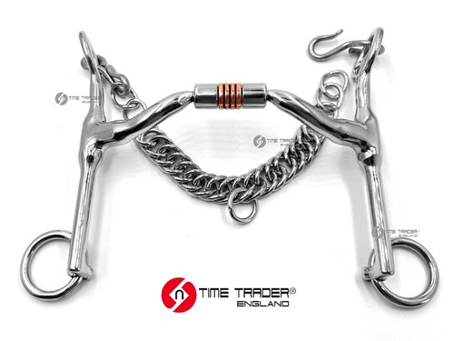 Ported Weymouth Pelham Horse Bit Snaffle Copper Roller 5" 5.25" 5.5" 5. ...