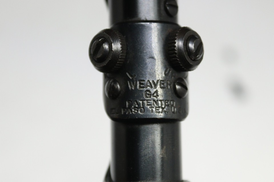 Vintage patented G4 weaver 22 rifle scope with N2 scope mount-El Paso ...