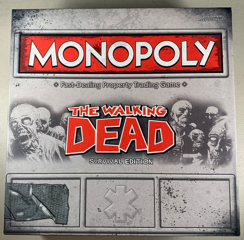 READ! NEW OPEN BOX Monopoly The Walking Dead Survival Edition TWD ...