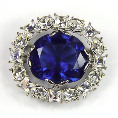 Vintage Signed Smithsonian Institute Hope Diamond Replica Rhinestone ...