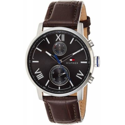 Tommy Hilfiger 43mm watch TH 1791309 Mens Leather | eBay