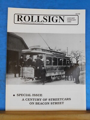 Rollsign Magazine of New England Transit News 1989 January February ...