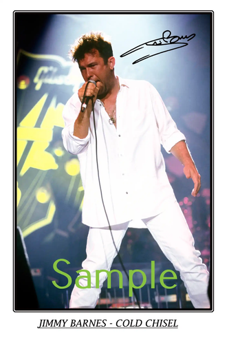 Jimmy Barnes Cold Chisel large signed 12x18 inch photograph poster -Top ...