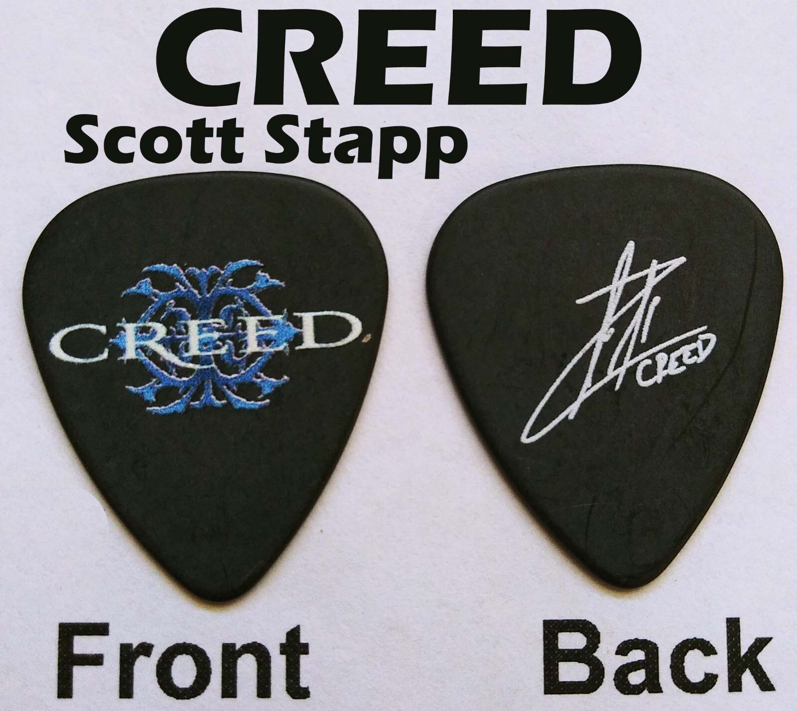 CREED Scott S. novelty signature guitar pick (WG-2168) | eBay