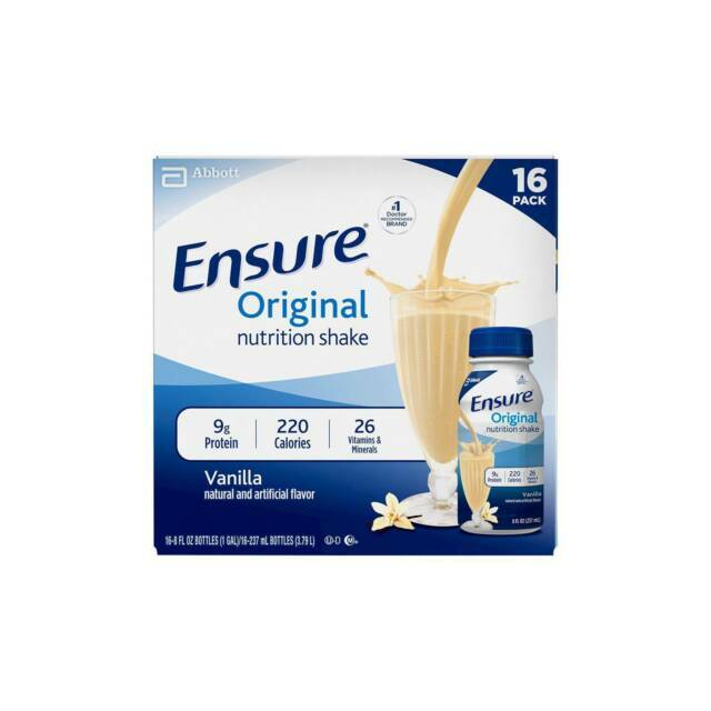 Ensure Original 8 Oz Vanilla Flavor Nutrition Protein Shake - Pack of ...