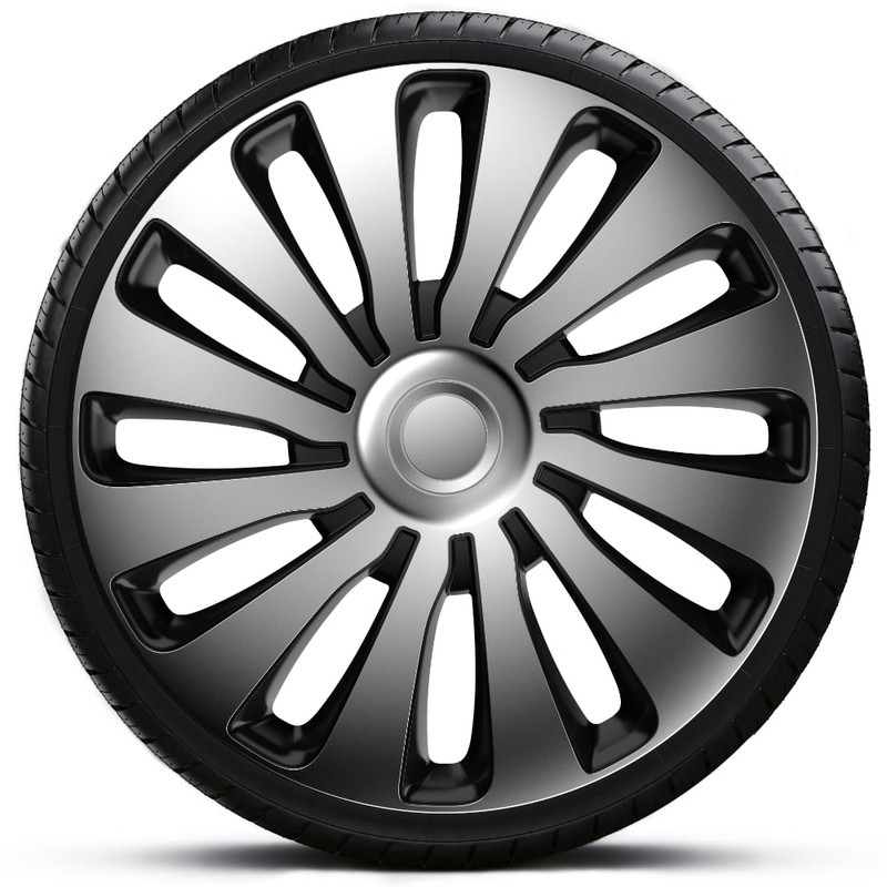 FOR MERCEDES SPRINTER 15" INCH WHEEL TRIMS HUB CAPS SILVER & BLACK ...