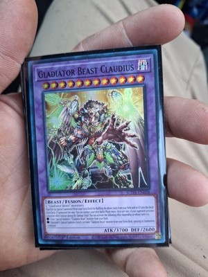 1ST EDITION GLADIATOR BEAST CLAUDIUS 2025 SUDA-EN038 YUGIOH CARD (NM ...