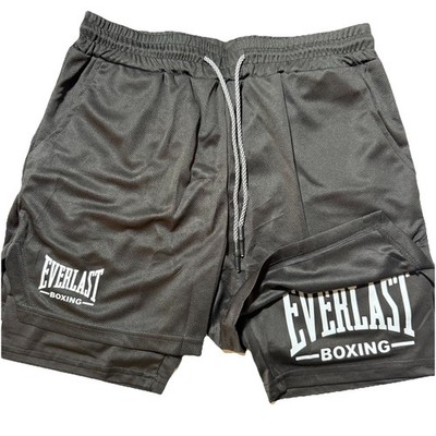 Everlast Boxing Performance Shorts Men’s M Black with Compression Liner ...