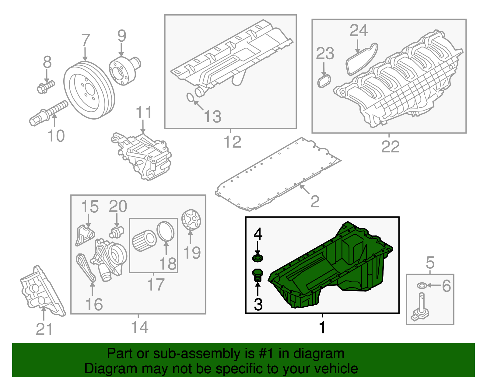 for BMW Genuine Engine Oil Pan 11137635651 X5 F15 for sale online | eBay
