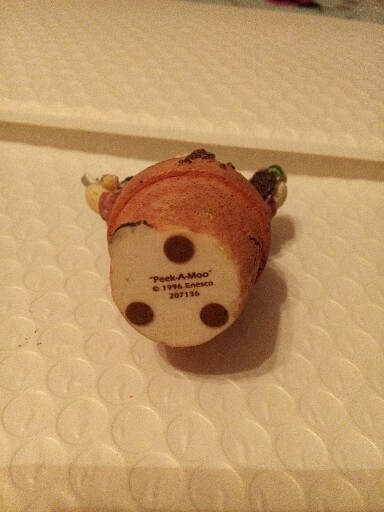 Enesco Mary's Moo Moos Peek-A-Moo #207136 Vintage 1996 Cow Figurine NO ...