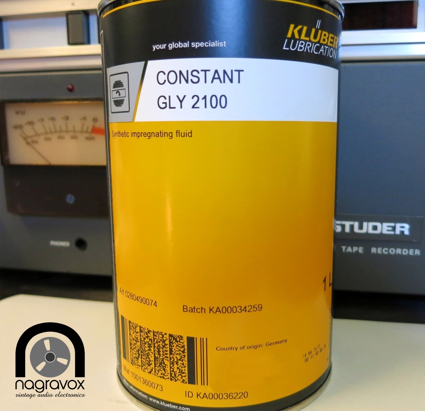 Studer A807 A812 Revox C270 Klueber CONSTANT GLY2100 capstan lubricant ...
