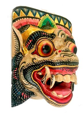 Balinese Demon Mask Hanuman Monkey Topeng Bali Wall Art hand carved ...