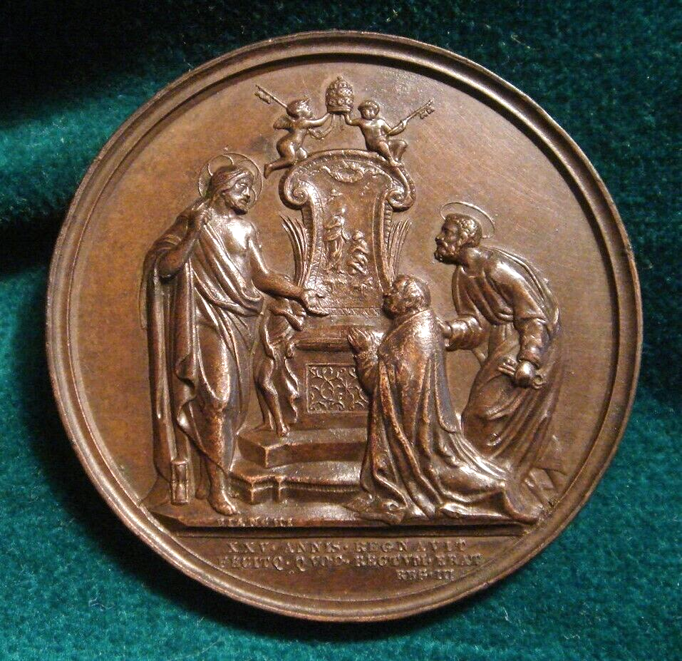 Vatican City Papal State Pio IX Medal 1871 Bronze | eBay