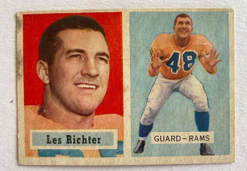 1957 Topps Les Richter # 10 Vintage Football Card | eBay