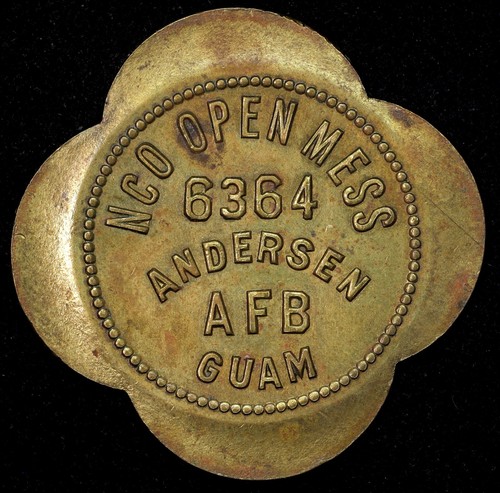 Yigo, Guam Andersen Air Force Base NCO Open Mess Good For 50c Military ...