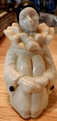 Vintage Avon Milk Glass Pierrot the Clown Unopened Perfume bottle ...