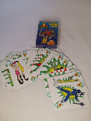 Mighty Morphin POWER RANGERS Playing Cards Megazord Vintage 1994 | eBay