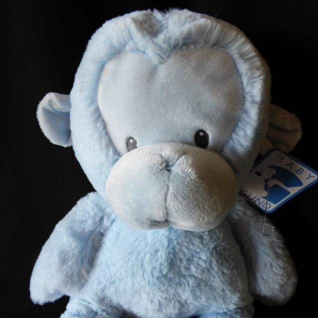 Baby B GUND Blue Monkey Plush Soft Stuffed Animal Lovey Toy 4047415 for ...