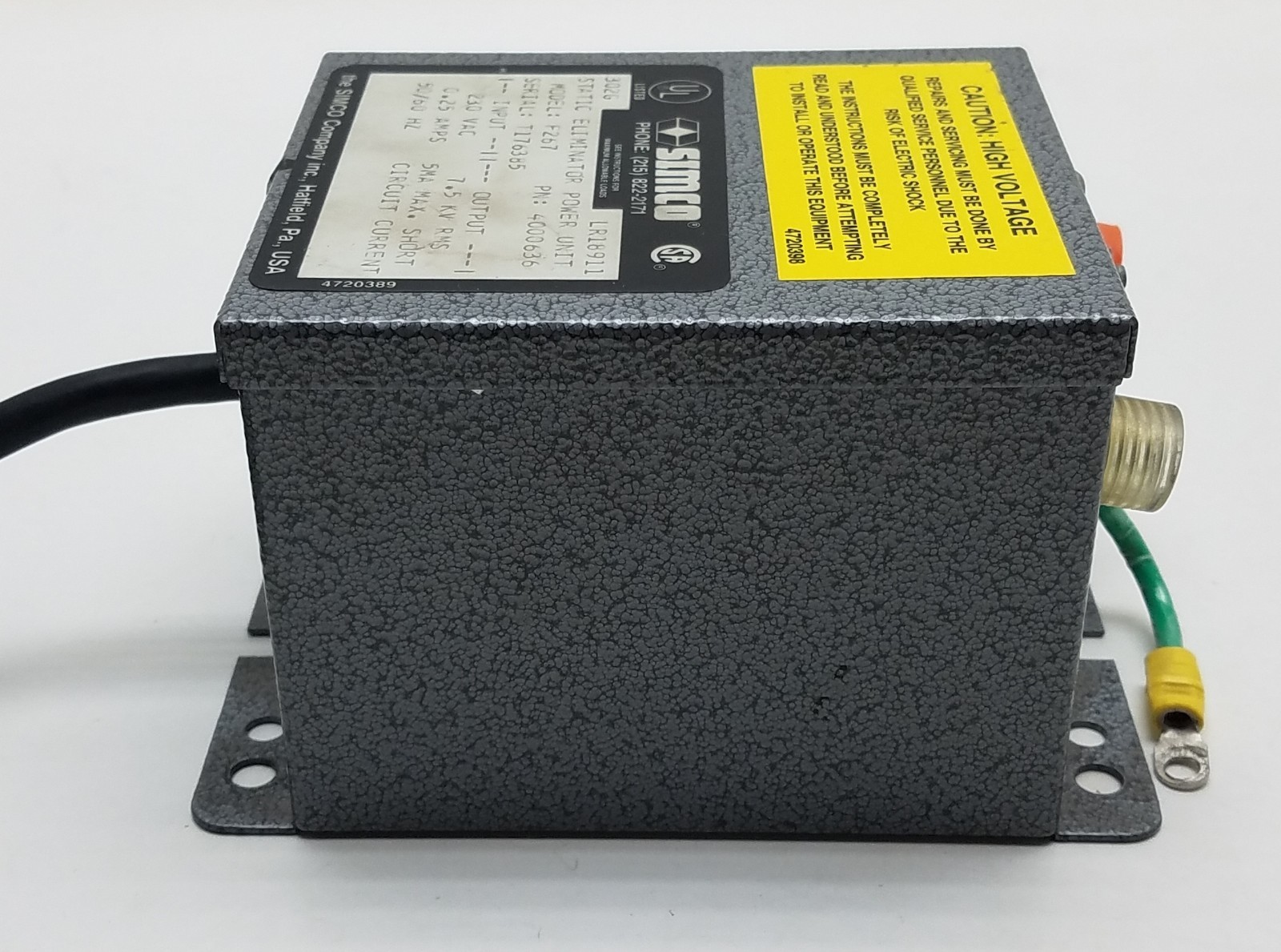 Simco Static Eliminator Power Unit F267 #8965 / 10443 | eBay
