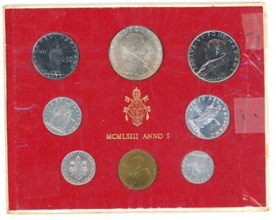 ITALY ~ VATICAN CITY ~ 1963 ~ MINT SET ~ 8 COINS ~ BU ~ MINT PACKAGING | eBay