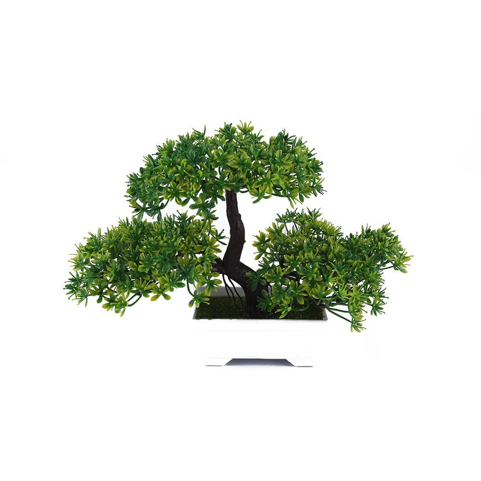 Bonsai Simulation Artificial Plants Flowers In Pots Home Office Fake ...