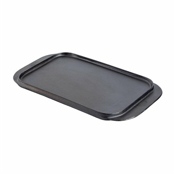 Cast Iron Griddle Tray Reversible Plate Large 19" x 10" Grill Pan Tray ...