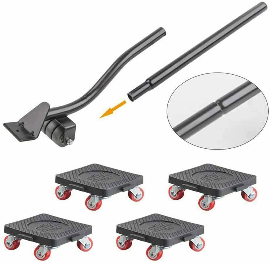 4Pcs Moving Dolly Furniture Mover Moving Tool with Caster & Lifter for ...