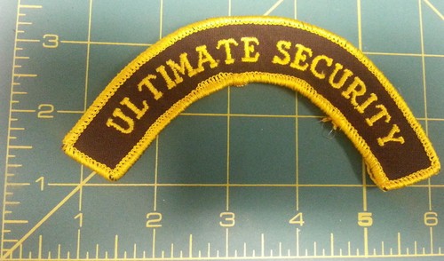 New Sew On Patch - Ultimate Security Arched Embroidered patch - ships ...