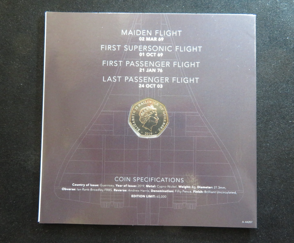 Concorde 50th Anniversary 3x BU 50p Coin Collection, in Pack | eBay UK