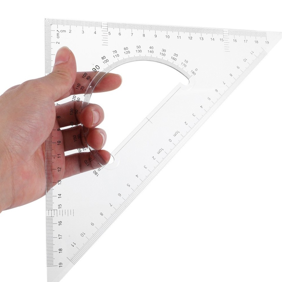 4Pcs Geometry Triangle Rulers Drawing Rulers Measurement Tools | eBay