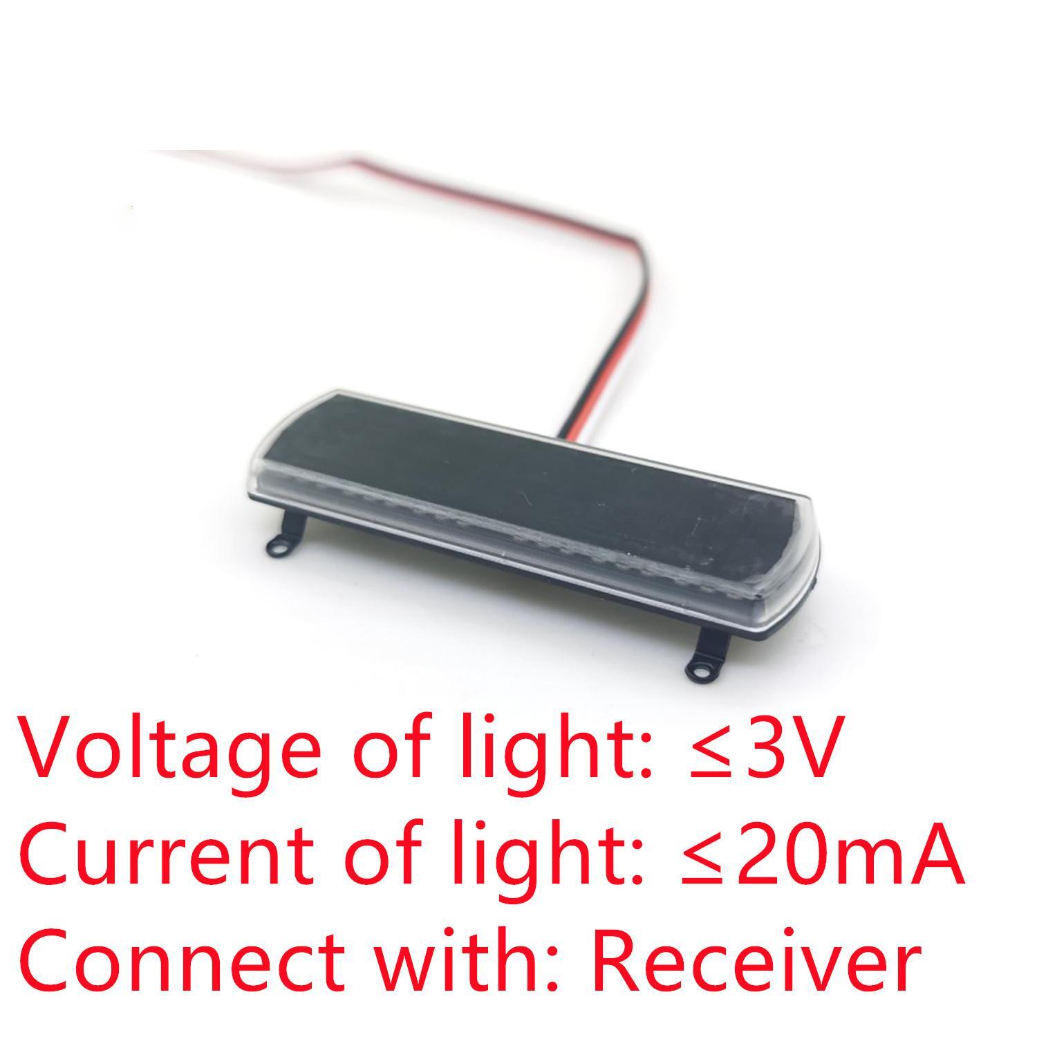 Degree Warning Flash Led Light For Tamiya LESU DIY 1/14 RC Truck ...