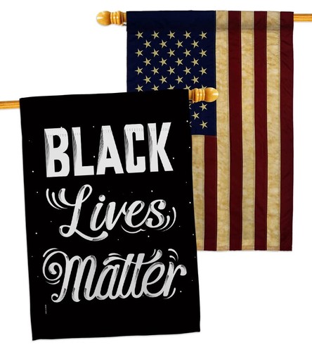 Justice BLM Wall Decor American Flag Banner Pack Patio Lawn Garden ...