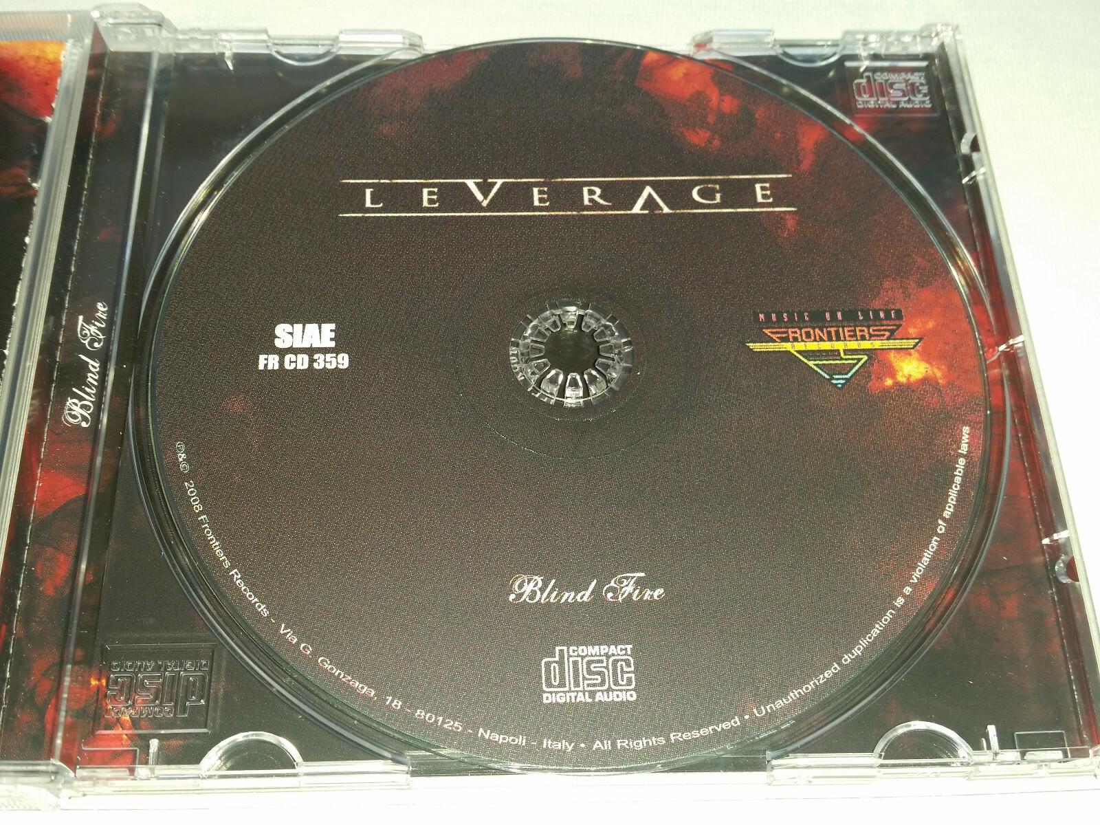 Leverage 2008 CD - Blind Fire - The Magnificent/Brother Firetribe/Sonata Arctica 8024391035924 ...