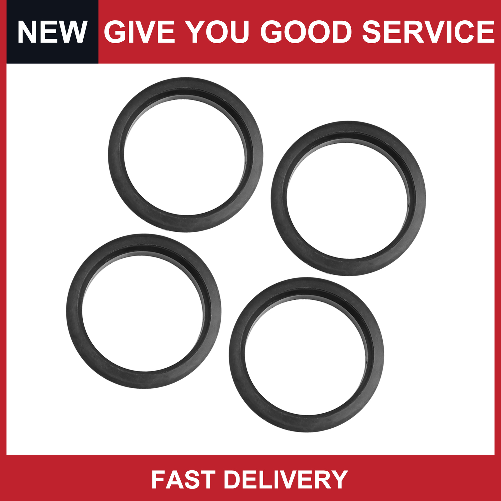 Universal Car Hub Centric Rings Wheel Bore Center 73.1 to 60.1mm Black ...