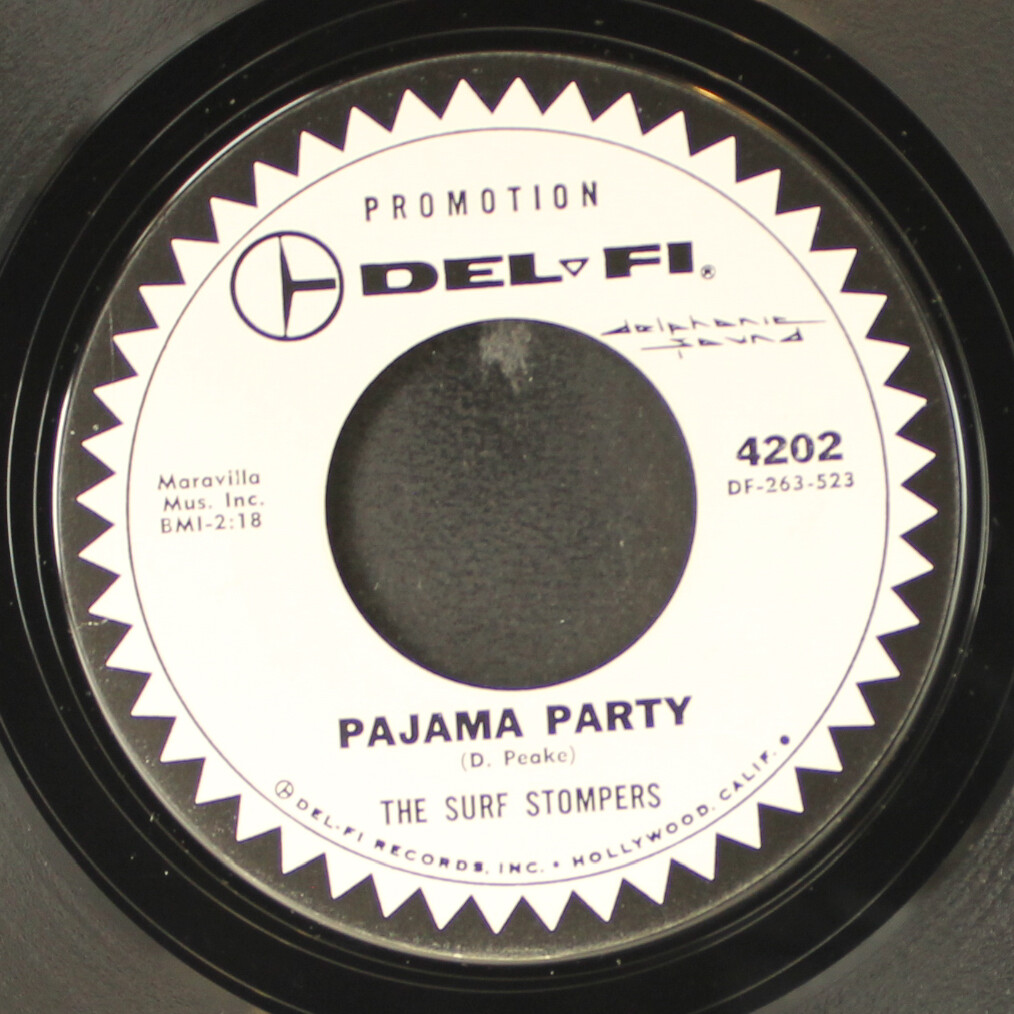 SURF STOMPERS: the original surfer stomp / pajama party DEL-FI 7 ...