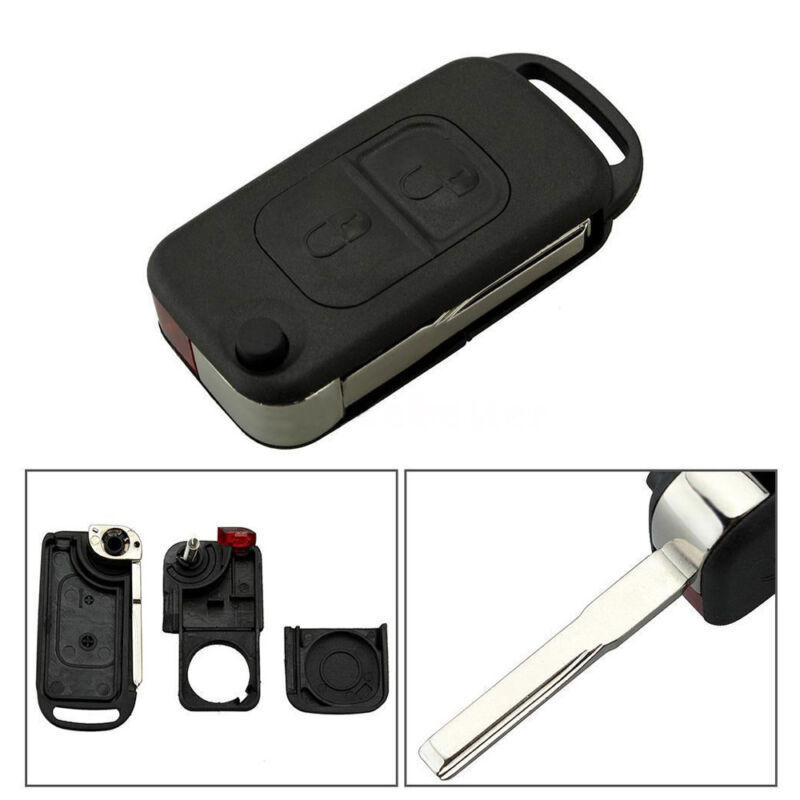 Car Key Flip Folding Shell Remote Key Fob Case Cover 2 Button For ...