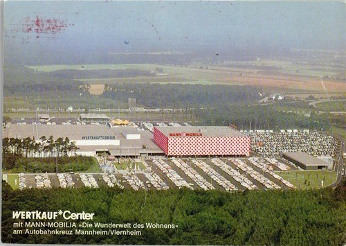 11072117 - 6800 Mannheim Wertkauf-Center mit Mann-Mobilia Kaufhaus ...