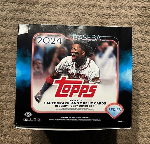 2024 Topps Series 1 Baseball HOBBY JUMBO BOX 1 Auto 2 Relics NO PLASTIC ...