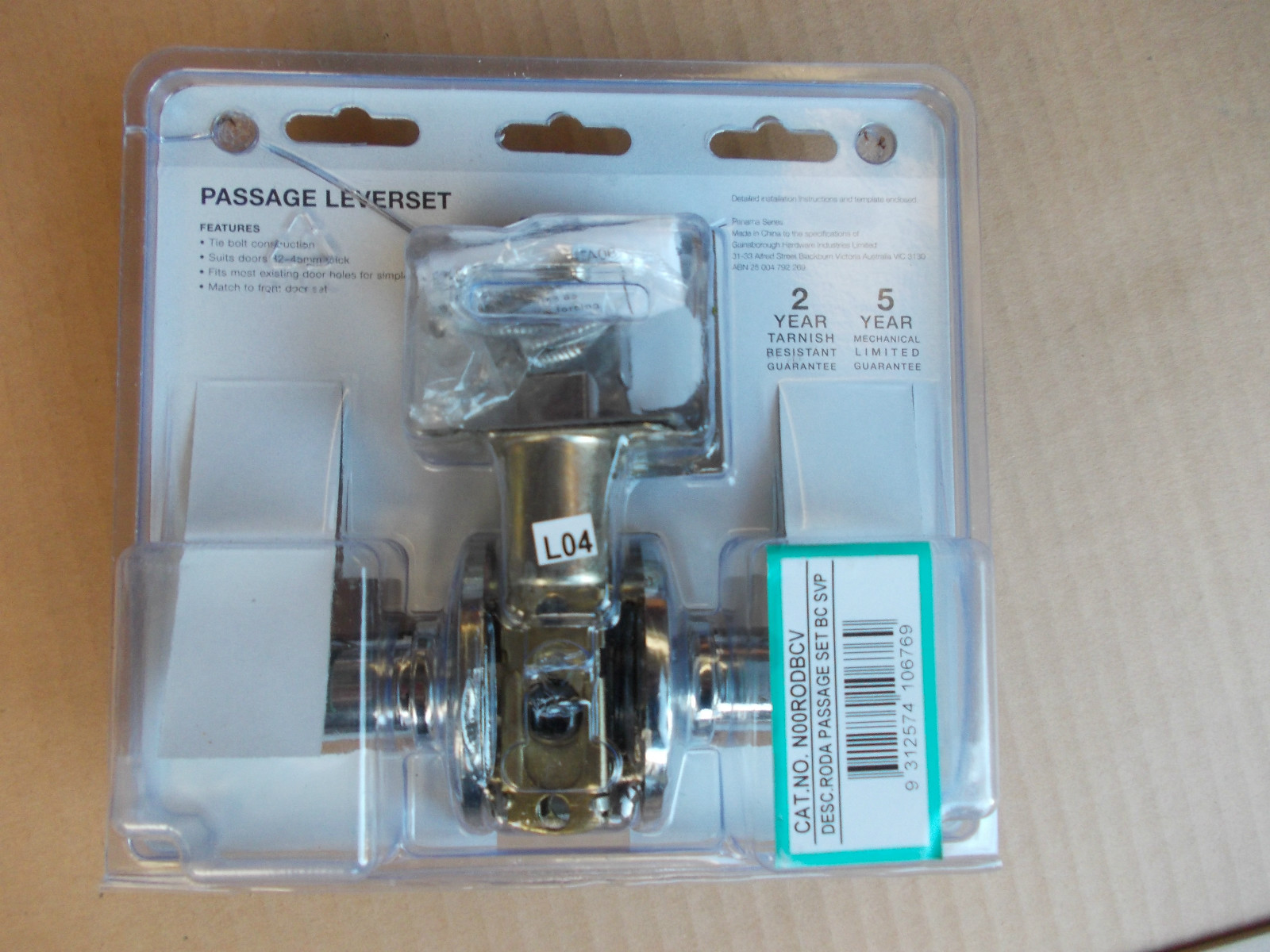 GAINSBOROUGH Passage Lever Set "RODA" Bright Chrome Finish Free Post | eBay