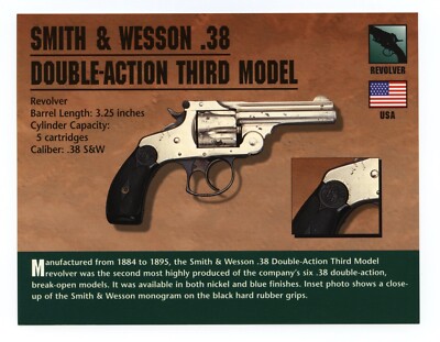 Smith & Wesson .38 Double Action 3rd Model Revolver Atlas Classic ...